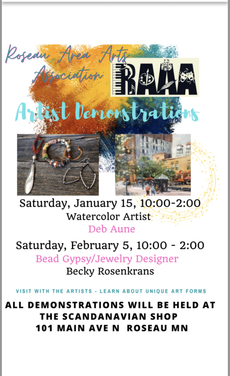 Artist Demonstration | Watercolor Artist - Go Explore Roseau, Minnesota