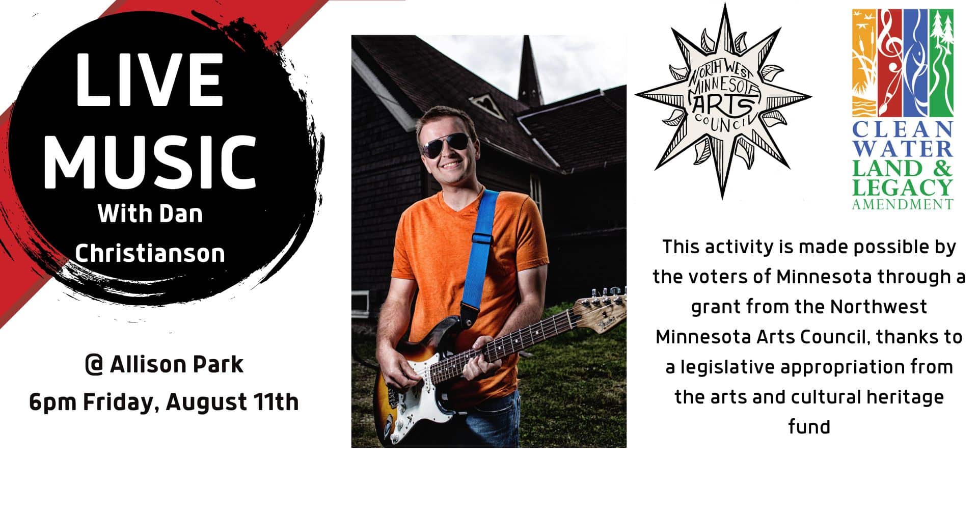 LIVE Music with Dan Christianson - Go Explore Roseau, Minnesota