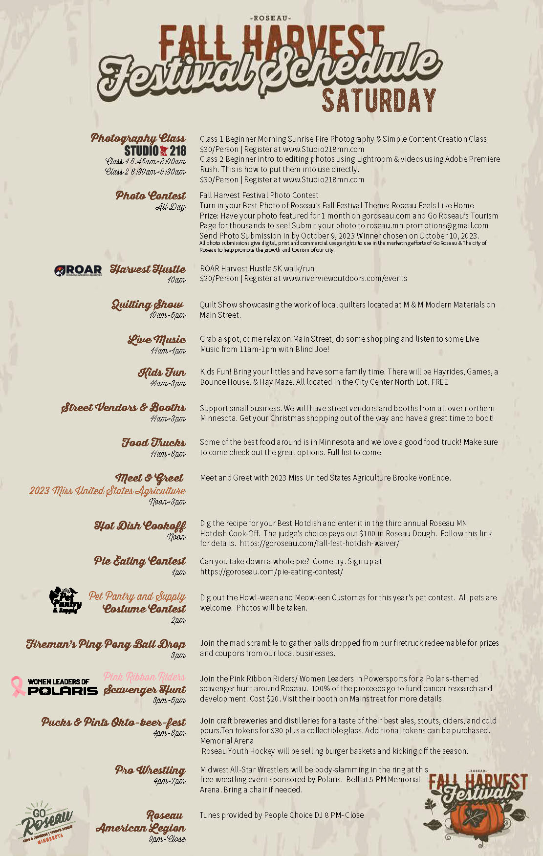 Fall Harvest Fest | Roseau, MN